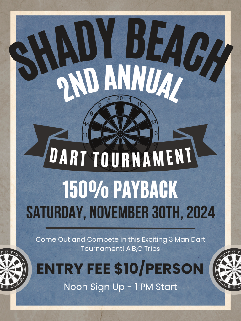Shady Beach Dart Tournament – United Games Inc.