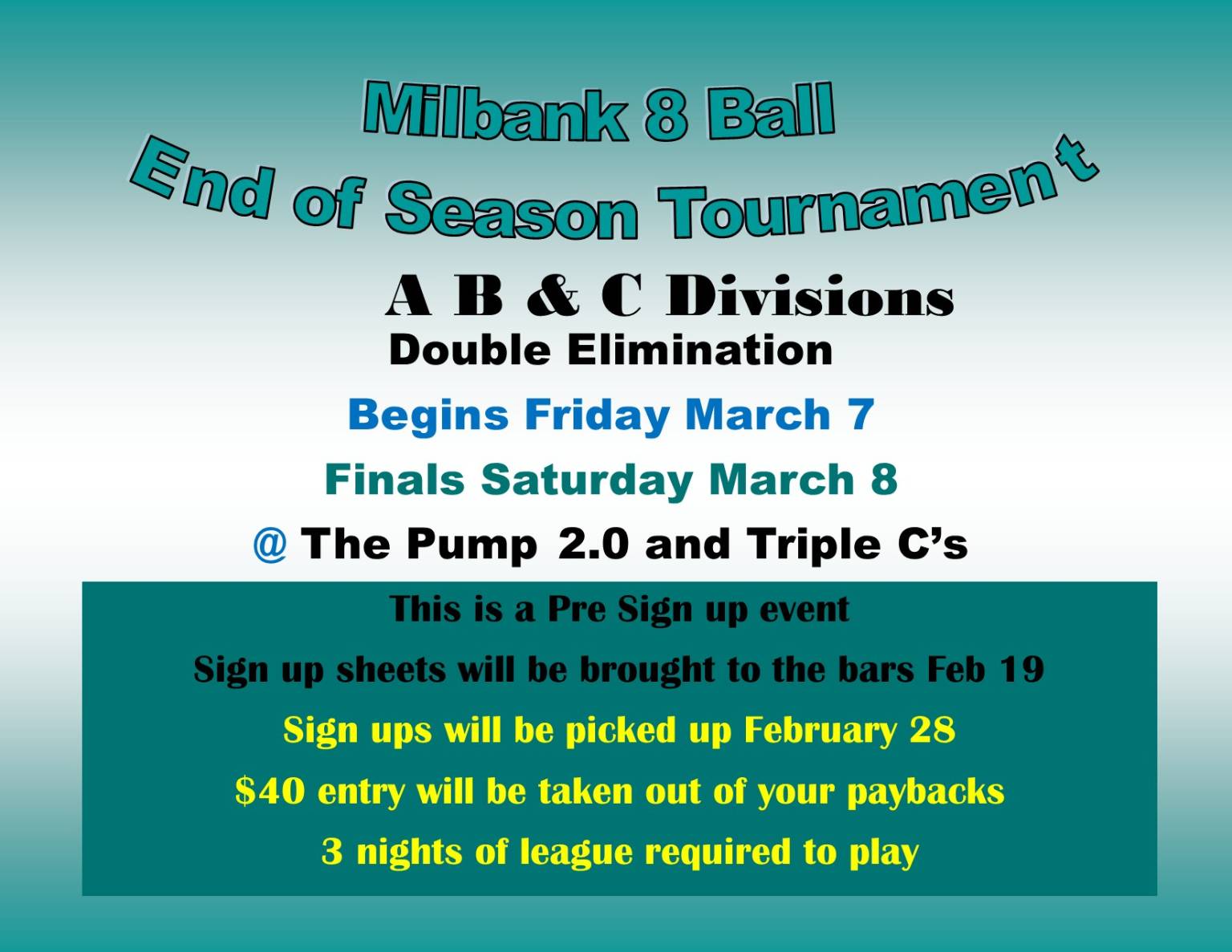 Pool Tournaments – United Games Inc.